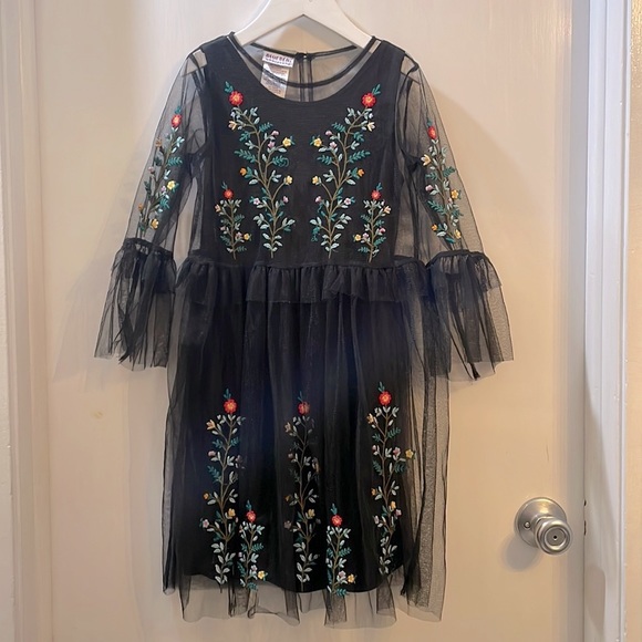 Blueberi Boulevard | Dresses | Blueberi Boulevard Floral Tulle Dress ...